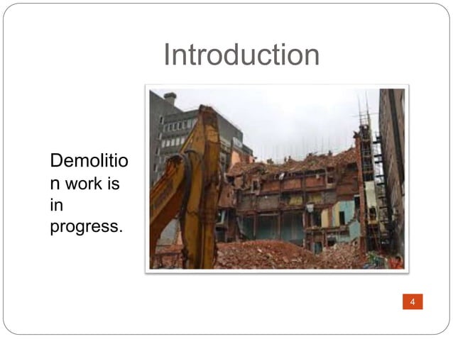 Demolition Hazards and Controls | PPTX | Civil Engineering Industry ...