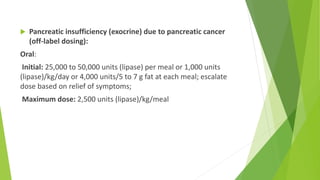 Pancreatic enzyme replacement therapy in pancreatic insufficiency | PPTX