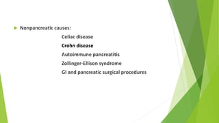 Pancreatic enzyme replacement therapy in pancreatic insufficiency | PPTX