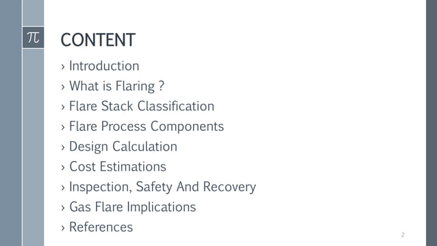 Gas Flare Stack Process | PPTX