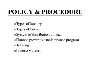 laundry & linen service | PPTX