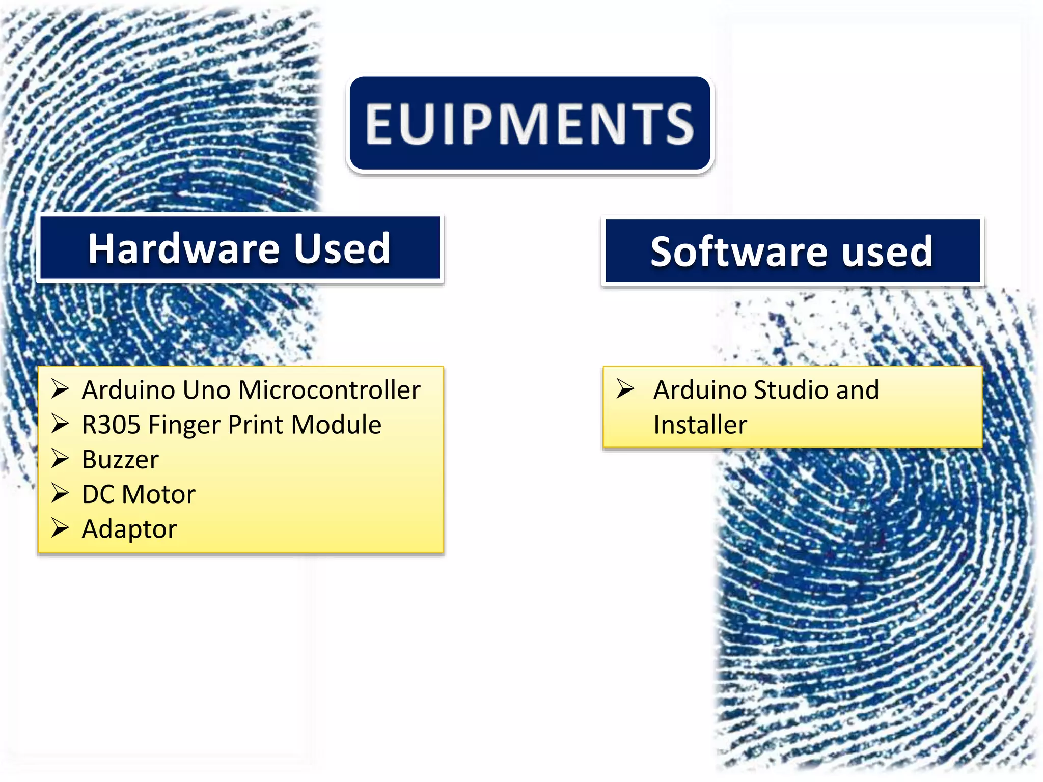 Fingerprint Based Security System | PPTX