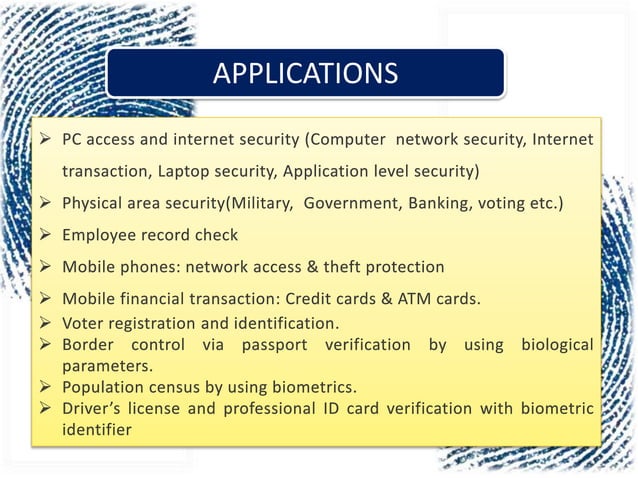 Fingerprint Based Security System | PPTX