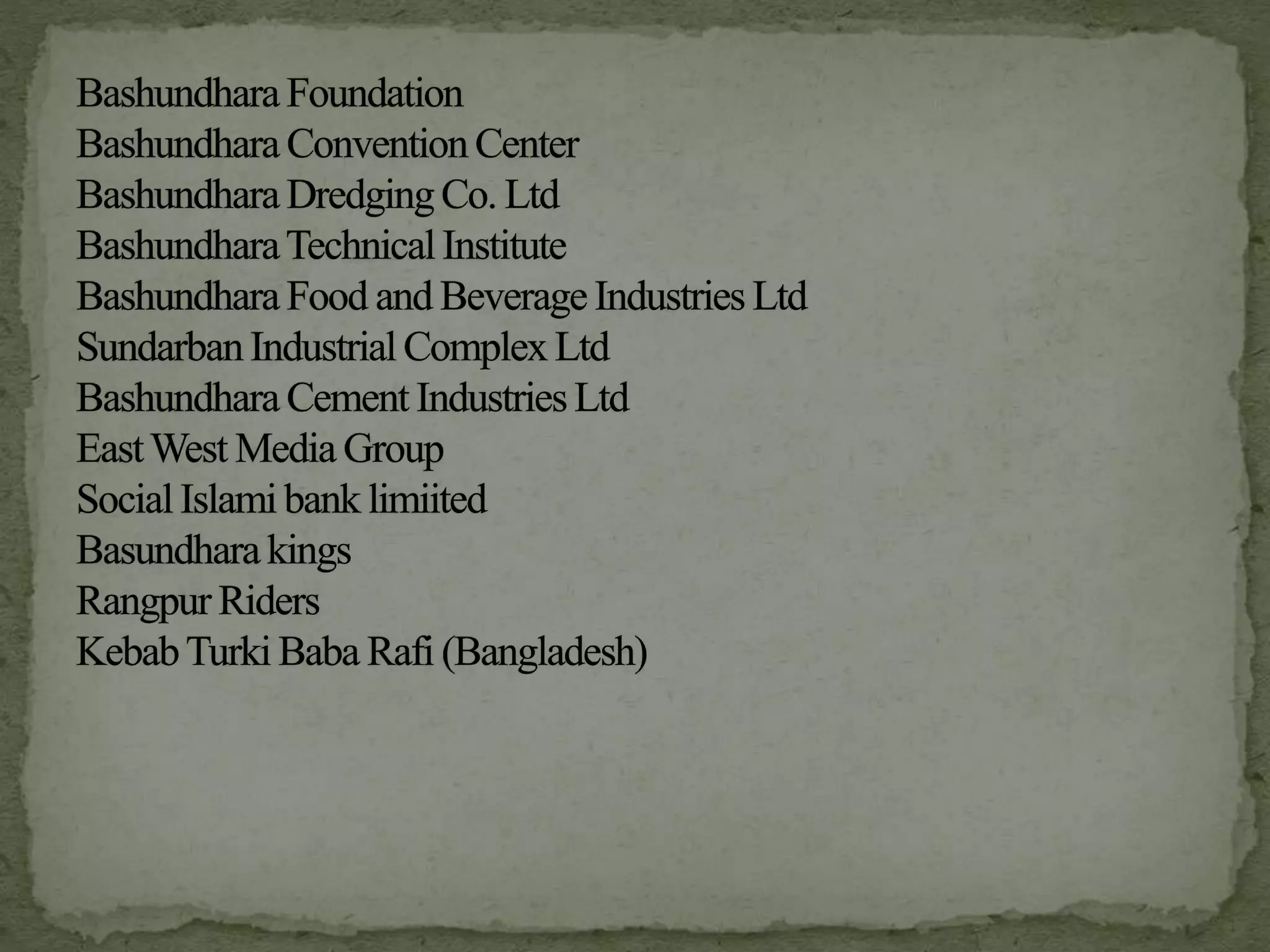 Bashundhara Group presentation | PPTX