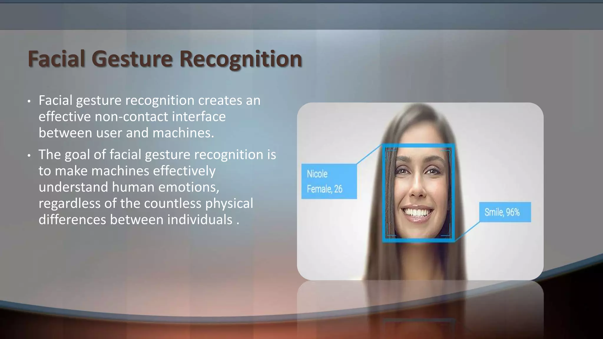 Gesture Recogntion Technology | PPTX | Cameras and Camcorders ...