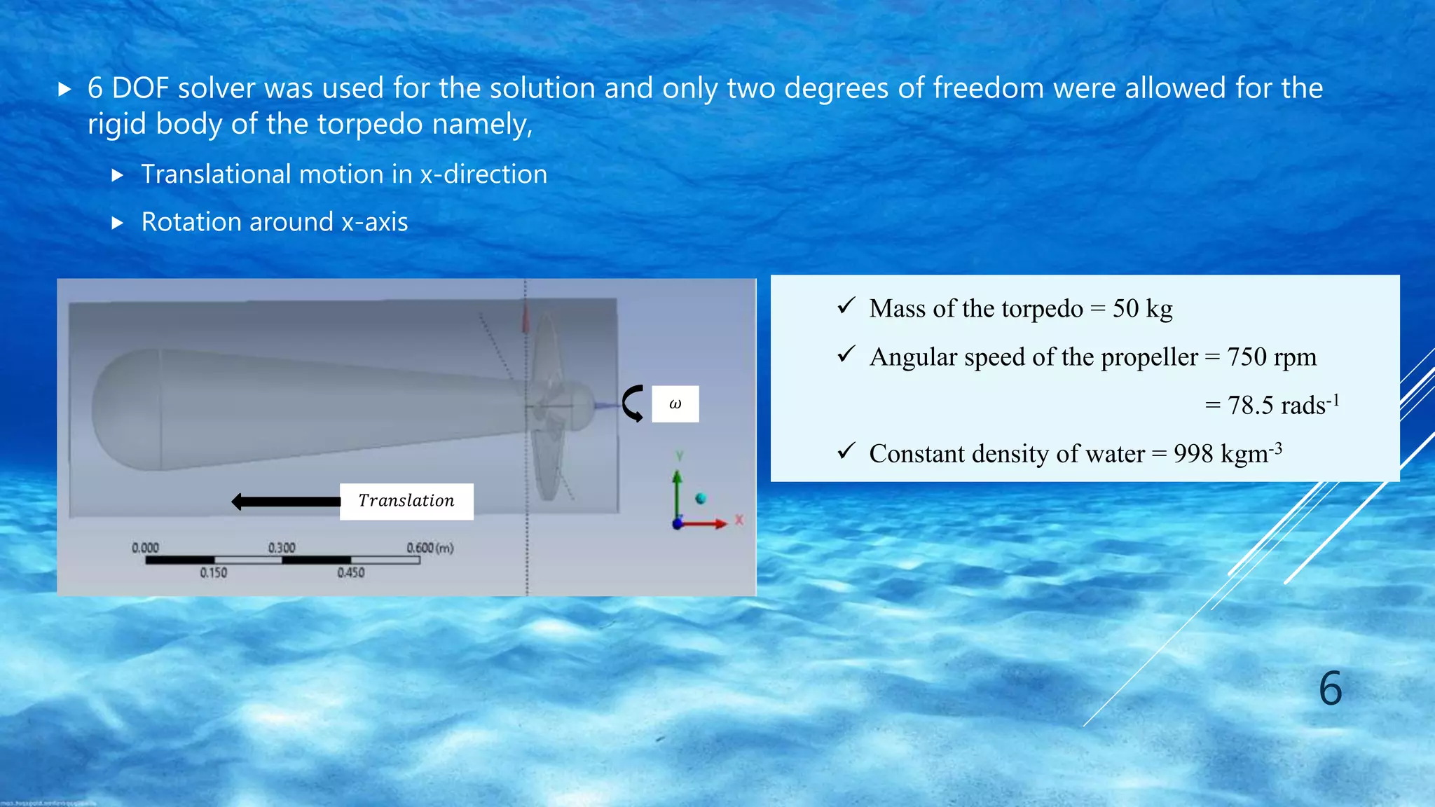 CFD simulation of a 2-DOF motion of a Torpedo | PPT