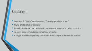 introduction to statistics | PPTX