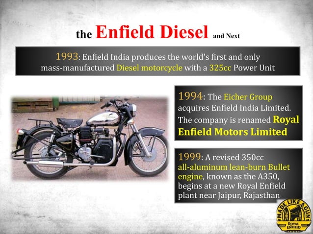 Royal Enfield: A historical journey of 118 years (1901 to 2018) | PPTX ...