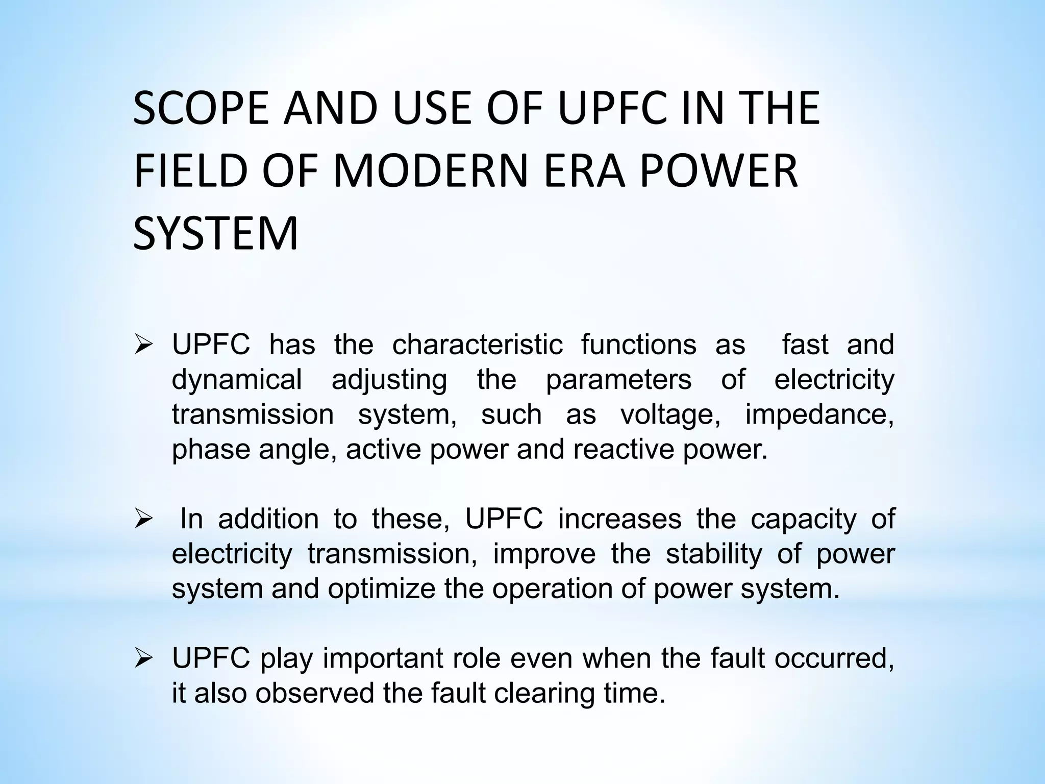 power quality improvement of power system network using UPFC | PPTX