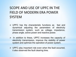 power quality improvement of power system network using UPFC | PPTX