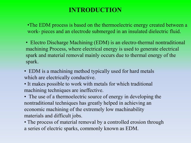 Electric Discharge Machine | PPTX