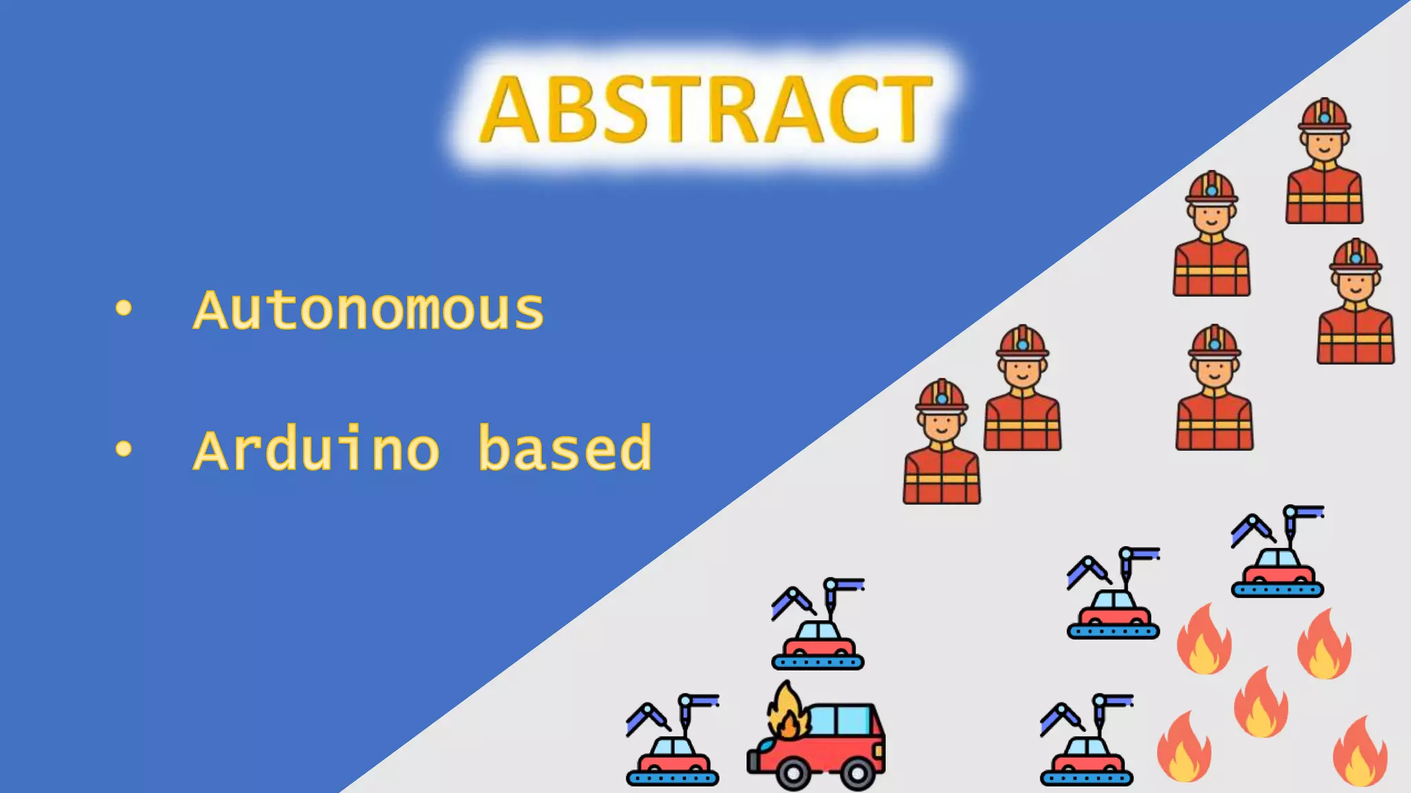 Design of Arduino based fire fighting Robot | PPTX