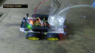Design of Arduino based fire fighting Robot | PPTX
