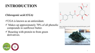 Lowering greening of cookies made from sunflower butter using acidic ...