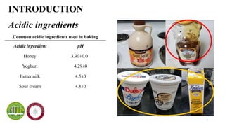 Lowering greening of cookies made from sunflower butter using acidic ...