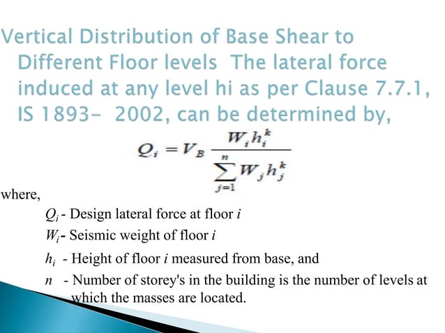 Comparative Analysis of Equivalent Static Method & Dynamic Analysis Method For Seismic Load ...