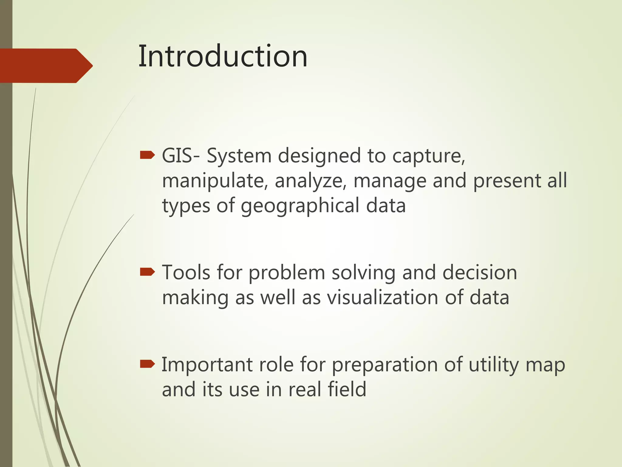 Web-GIS Based Utility Management System | PPTX