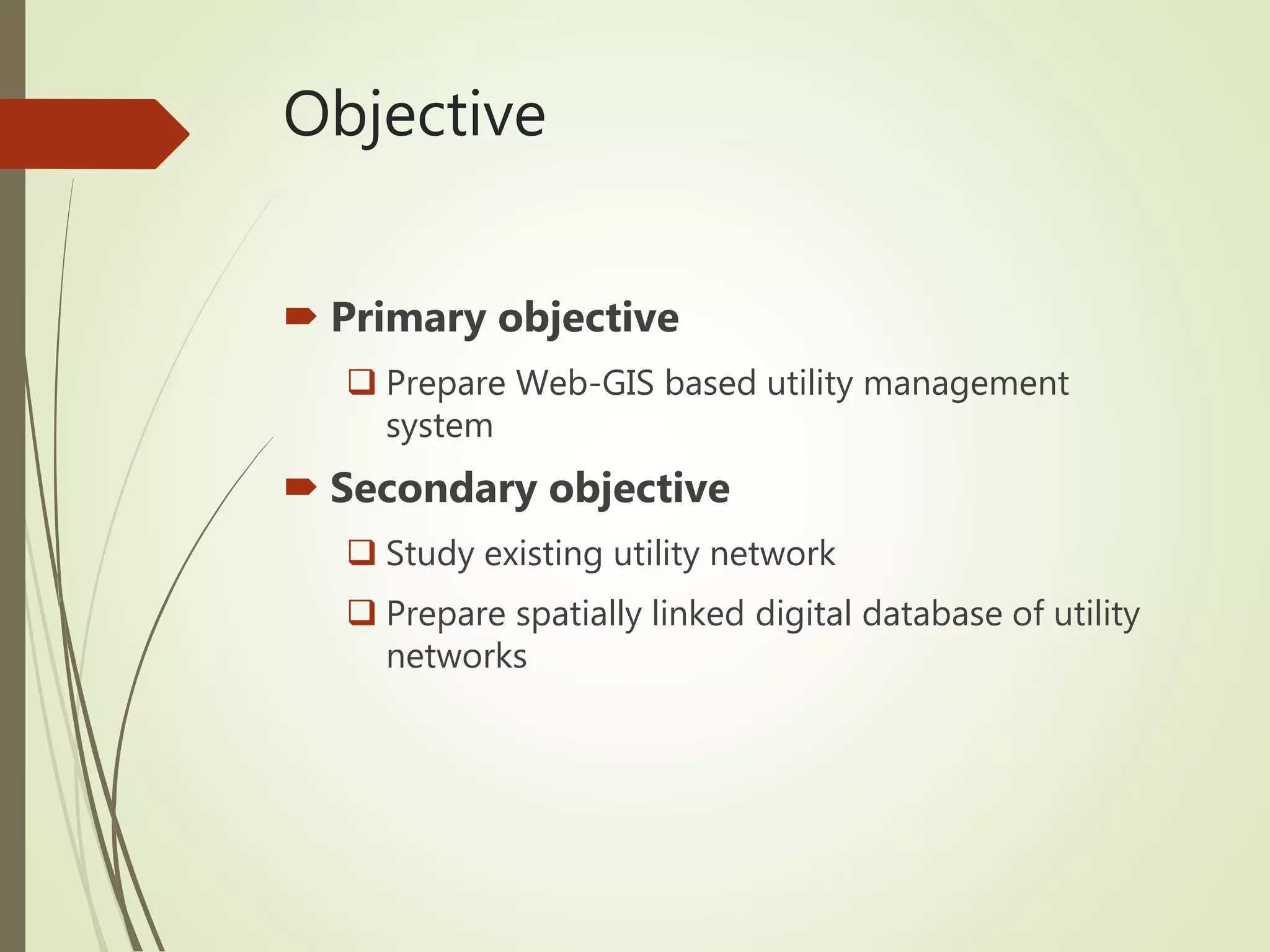 Web-GIS Based Utility Management System | PPT | Free Download