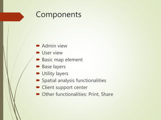 Web-GIS Based Utility Management System | PPTX