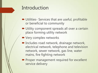 Web-GIS Based Utility Management System | PPTX