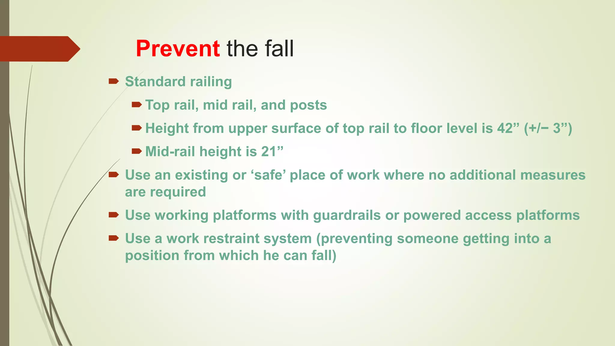 working at height | PPTX