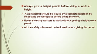 working at height | PPTX