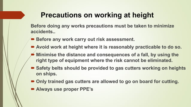 working at height | PPTX