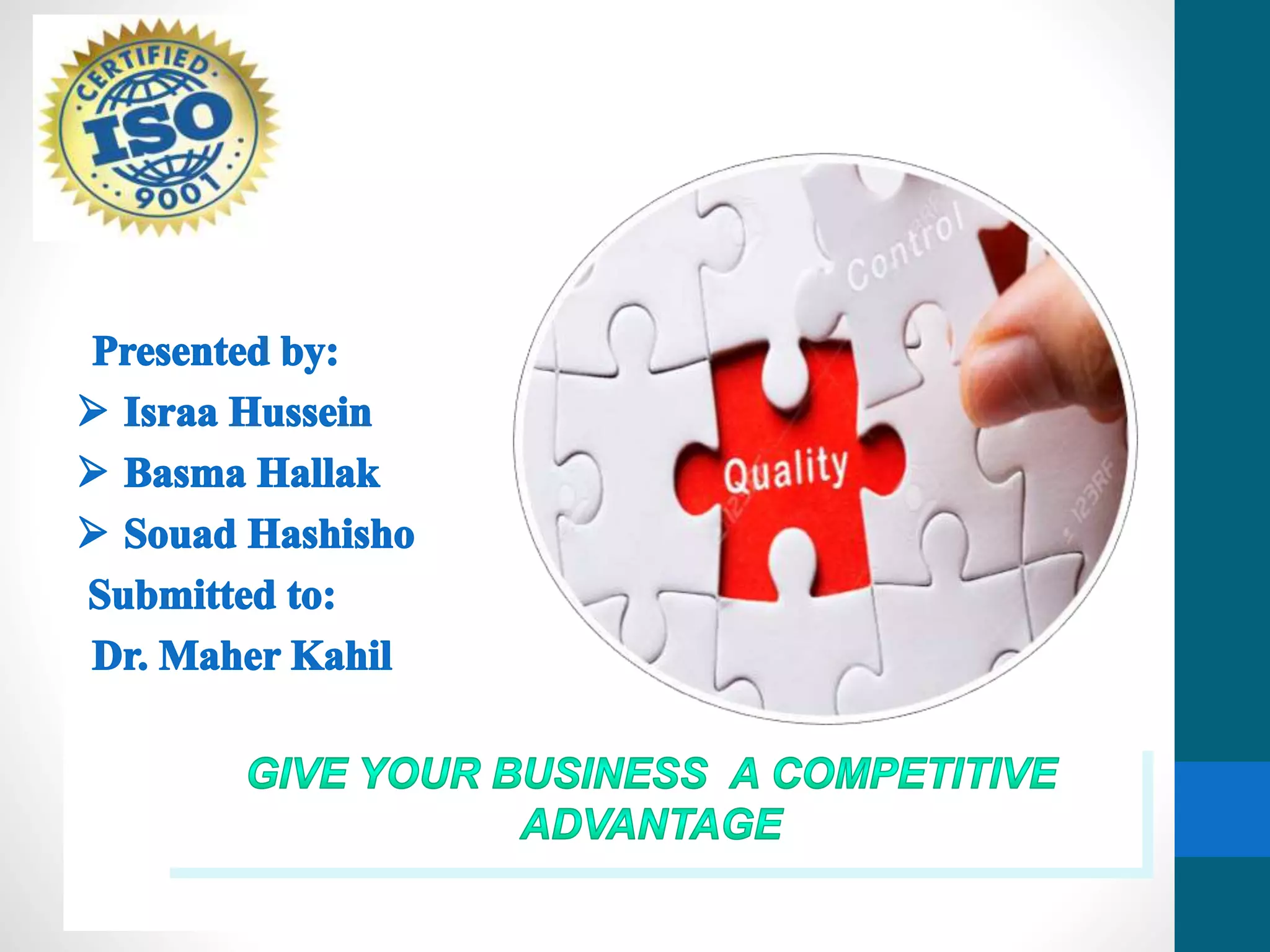 quality - security - environment project | PPTX