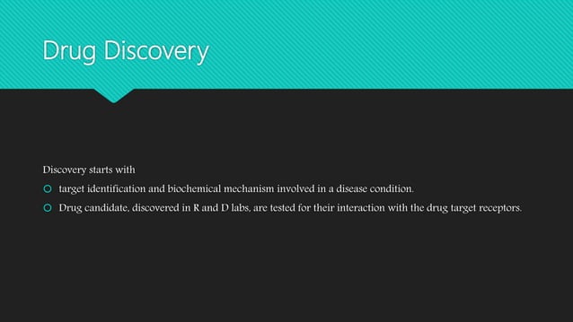 The stages of Drug Discovery and Development process | PPTX