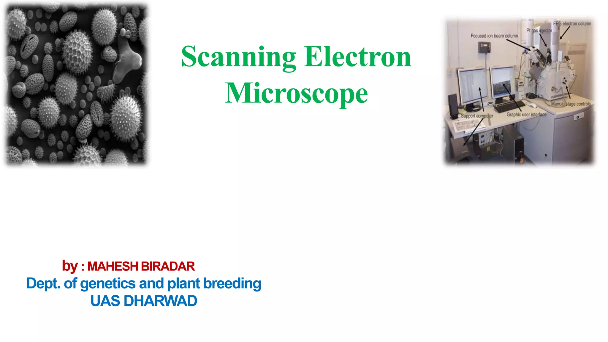 Scanning electron microscope (SEM) | PPTX