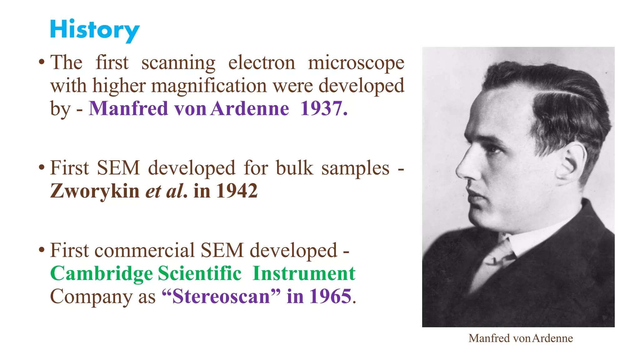 Scanning electron microscope (SEM) | PPTX