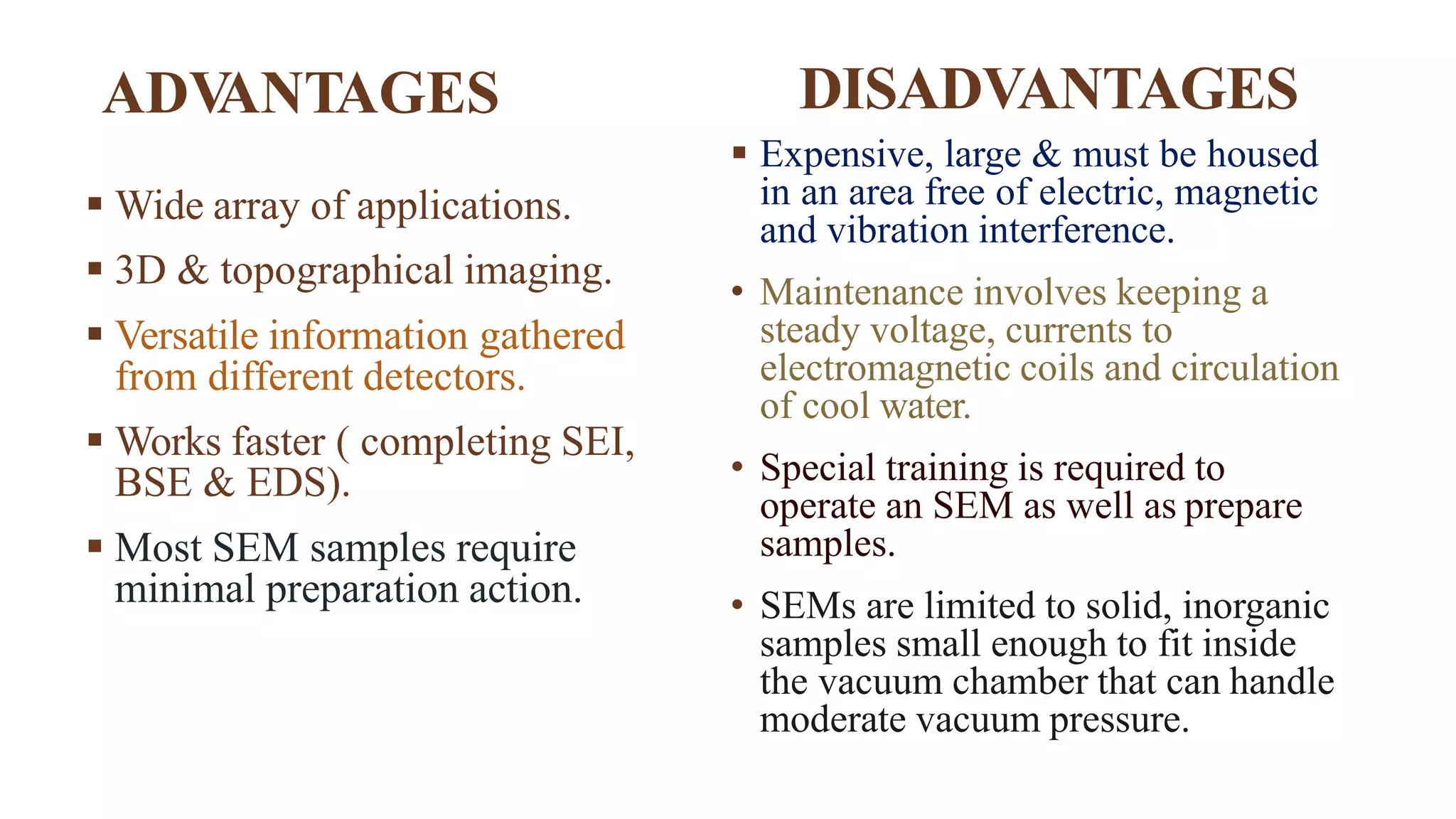 Scanning electron microscope (SEM) | PPTX