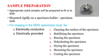Scanning electron microscope (SEM) | PPTX