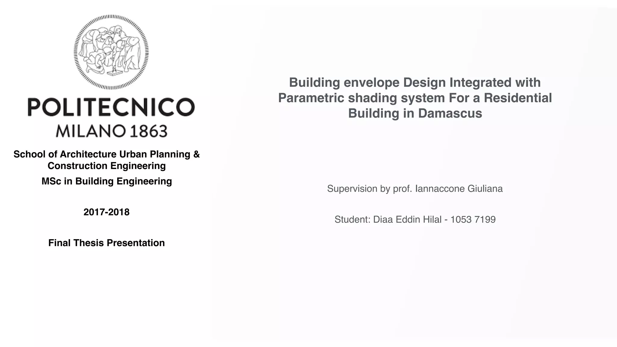 Building envelope Design Integrated with Parametric shading system For a Residential Building in ...