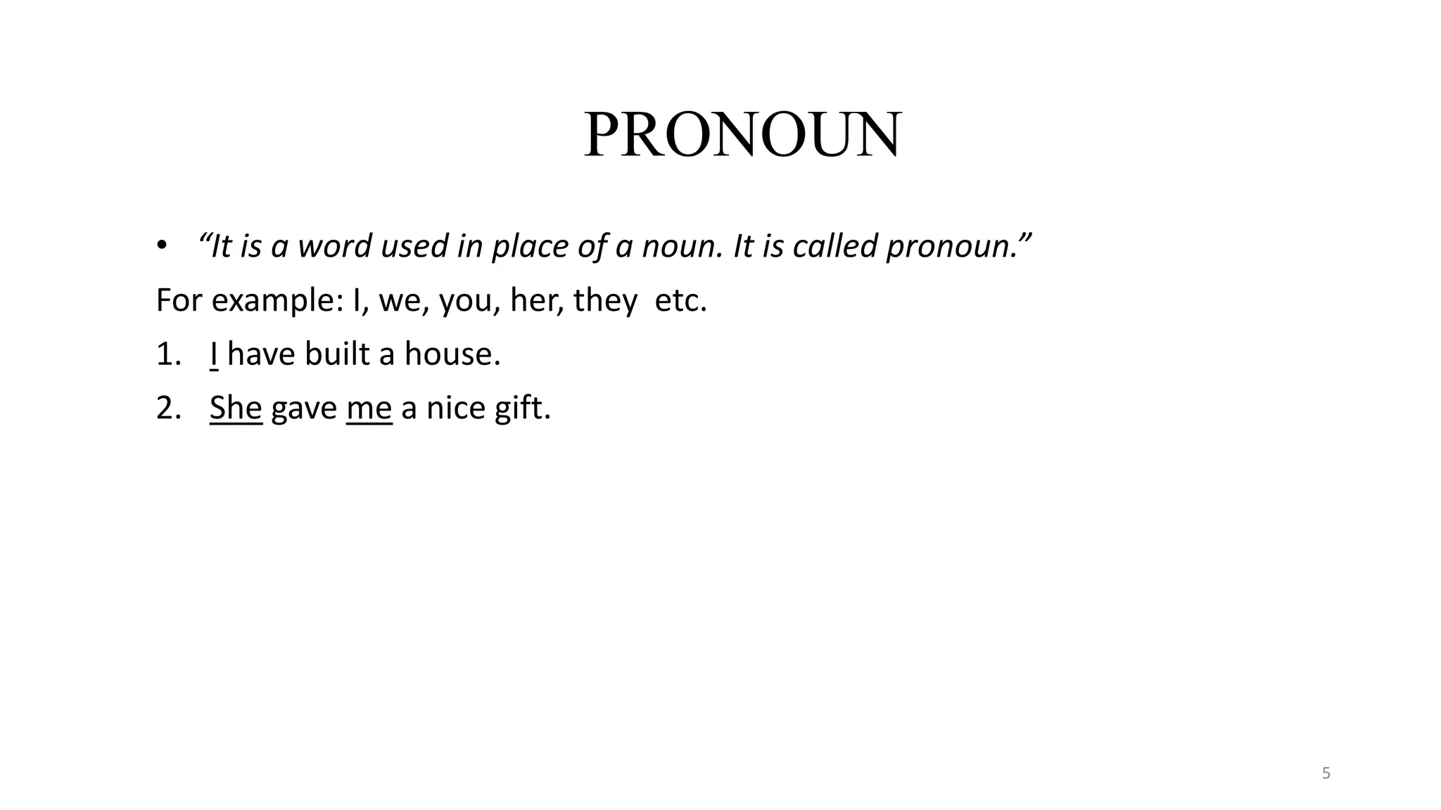 Noun and Pronoun | PPTX