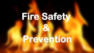 Fire Safety and Prevention | PDF