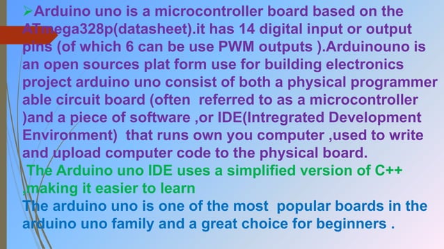 Smart Blind stick by using arduino uno and sensor | PPTX