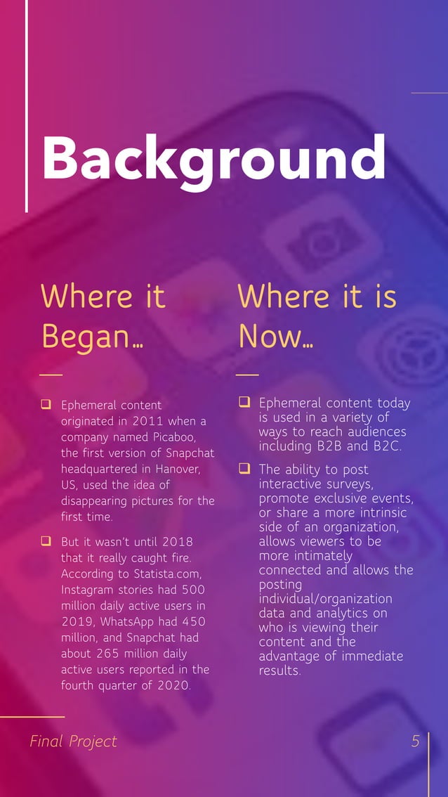 Final presentation | PDF