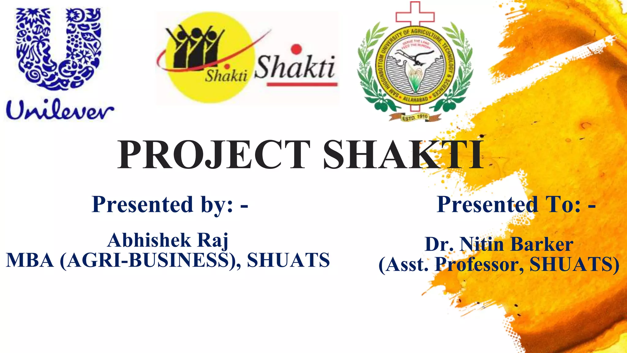 PROJECT SHAKTI | PPTX