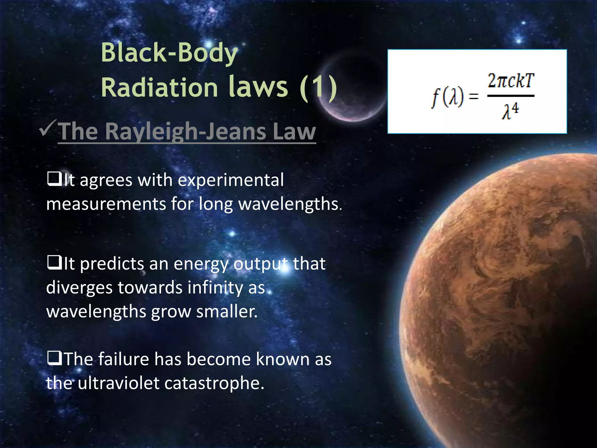 BLACKBODY RADIATION AND STORY OF STARS | PPTX