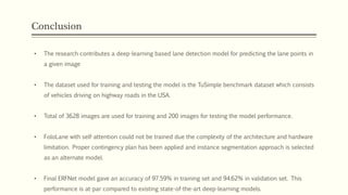 ANALYSIS OF INSTANCE SEGMENTATION APPROACH FOR LANE DETECTION | PPT