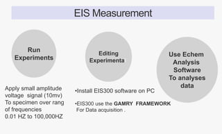 Electrochemical impedance spectroscopy | PPT