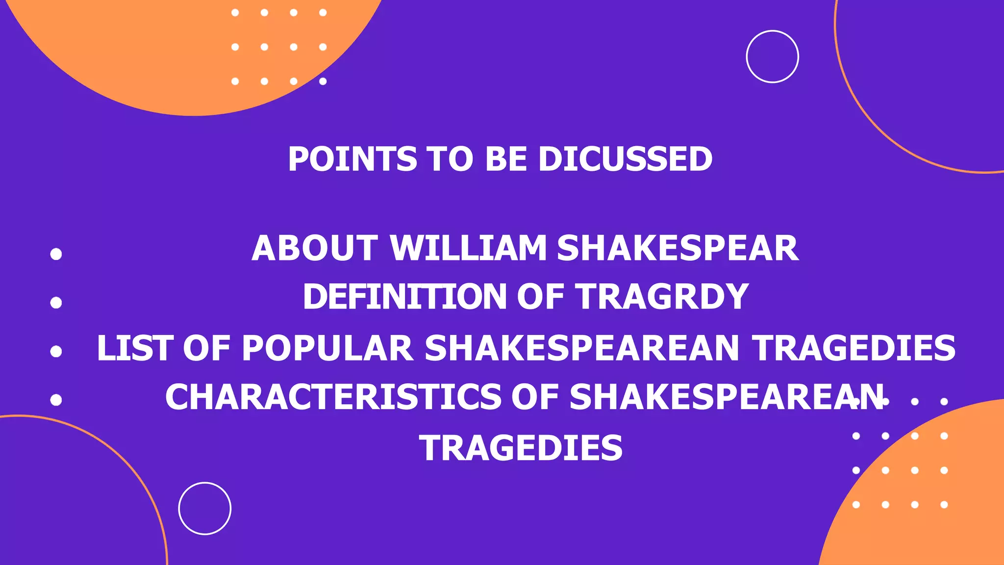 CHARACTERISTICS OF SHAKESPEARE TRAGEDIES | PPTX