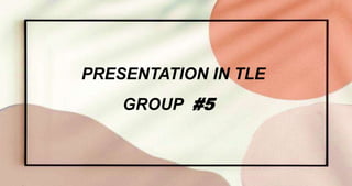 presentation in tle | PPT