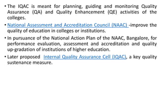 FINAL PRESENTATION IQAC Meaning Significance | PPTX