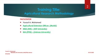 Agricultural Research skills Agricultural Research skills | PPTX