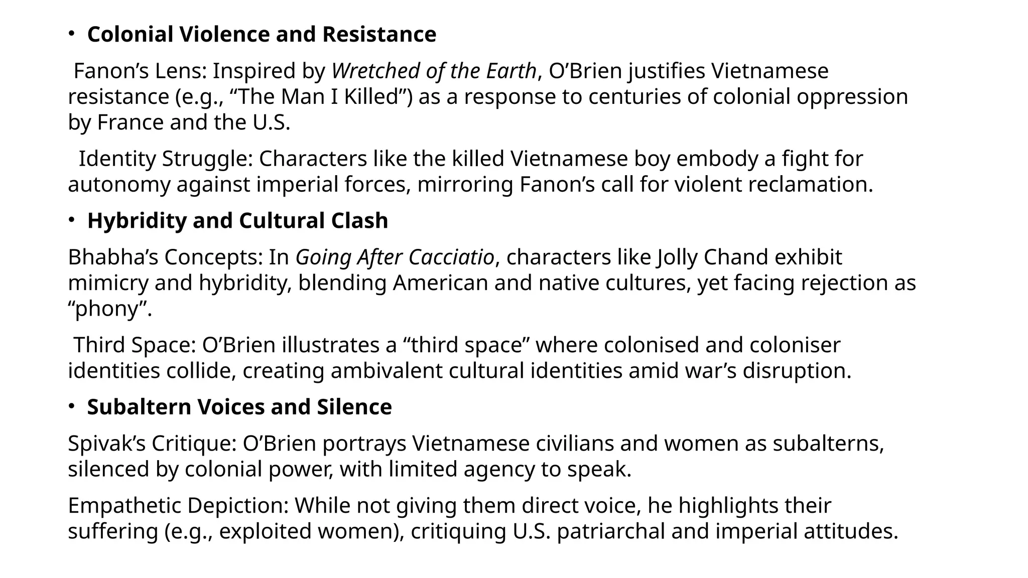 Final Presentation on Tim O' Brien literature.pptx