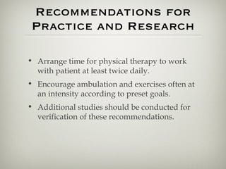 The Effects of Early Ambulation Post-Hip Arthroplasty | PPT