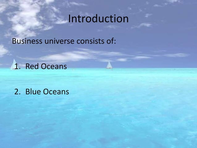Final presentation blue ocean | PPT