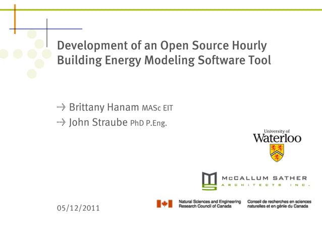 Developing an Open Source Hourly Building Energy Modelling Software ...